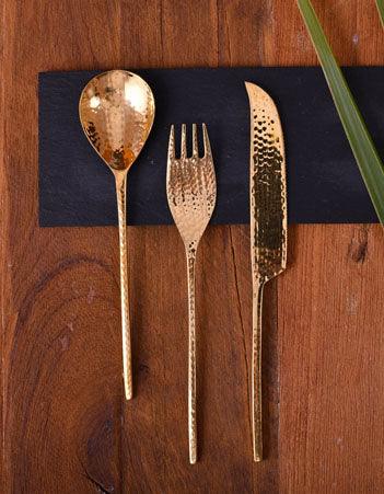 Handcrafted Dining Cutlery, Buy Handmade Serving Cutlery Set Online