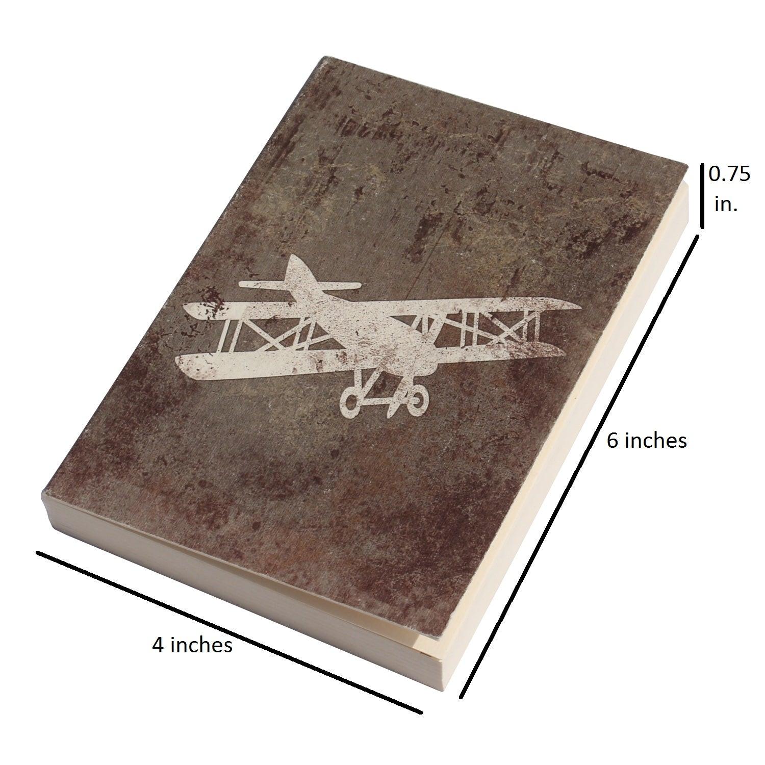 Jot Down Your Ideas in Style with Our Vintage Glider Plane Art Notebook ...